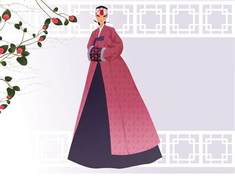 Korean Women Oriental Girl Vector Artwork Korea Artistic Girls