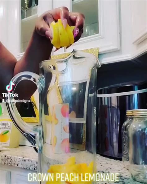 Summer Time Cocktails Crown Royal Peach Lemonade Recipe Crown Peach