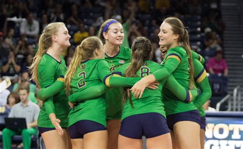 Notre Dame Volleyball Vs No 24 Purdue Notre Dame Fighting Irish