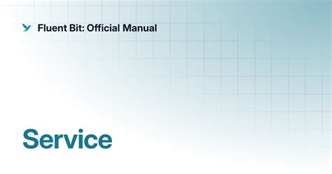 Service Fluent Bit Official Manual