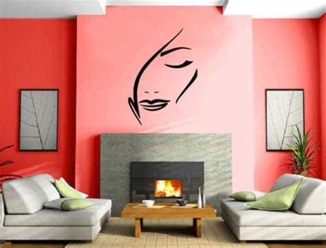 Beautiful Sexy Woman Face Outline Decor Wall Art Mural Vinyl Decal