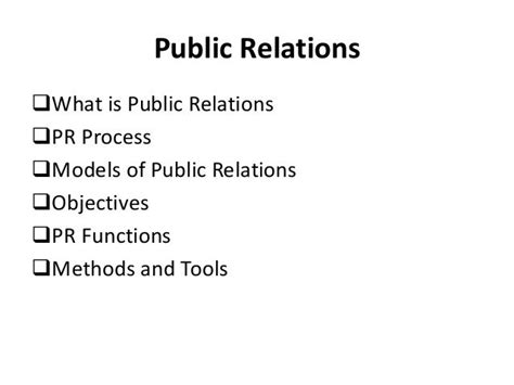 Public Relations Practice And Theory