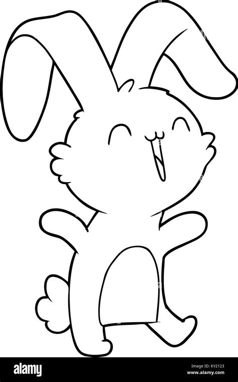 Happy Cartoon Rabbit Stock Vector Image And Art Alamy