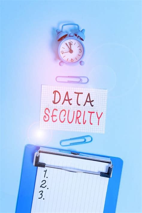 Word Writing Text Data Security Business Concept For The Process Of Protecting Data From
