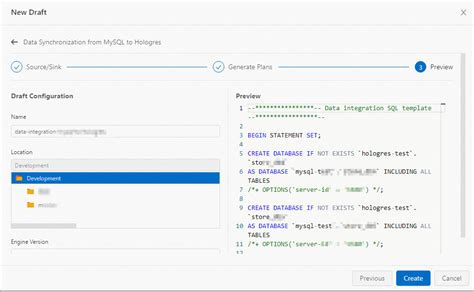 Template Sinkronisasi Data Realtime Compute For Apache Flink 阿里云