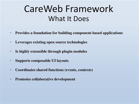 Composable Software Collaborative Development And The CareWeb