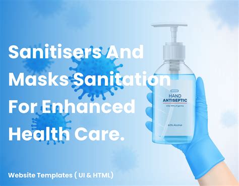 Sanitizer And Mask Website Html Template Behance