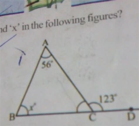 Find X In The Following Figure