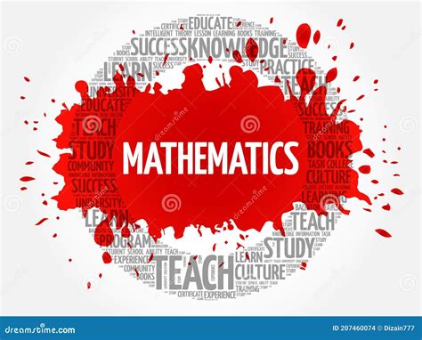 Mathematics Word Cloud Stock Illustration Illustration Of Concept 207460074