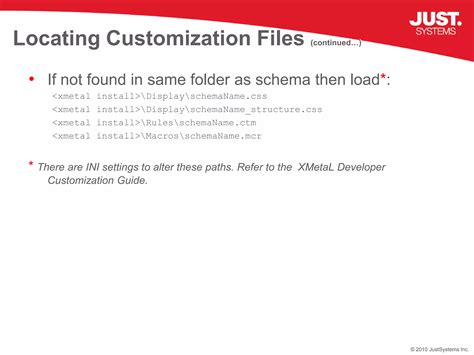 Deploying Schemas And Xmetal Customization Files Ppt