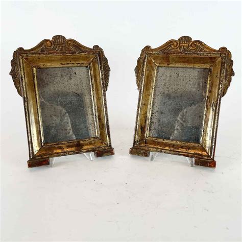 Proantic Pair Of Italian 1800s Mirror Frames Neoclassical Style