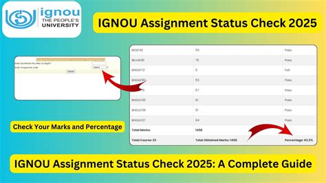 Ignou Assignment Status Check 2025 A Complete Guide
