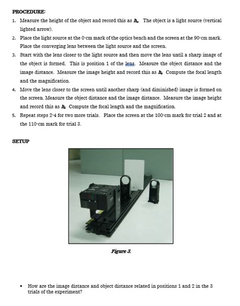 Solved PROCEDURE Measure The Height Of The Object And Chegg