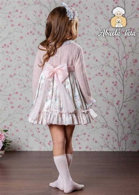 Vestido Rosa Y Celeste Abuela Tata La Nube Rosa