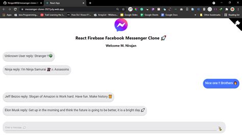 Github Nirajanmaharamessenger Clone 2021