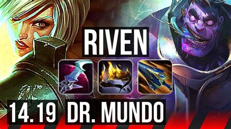 Riven Vs Dr Mundo Top 10 Solo Kills 61k Dmg 1700 Games 1545