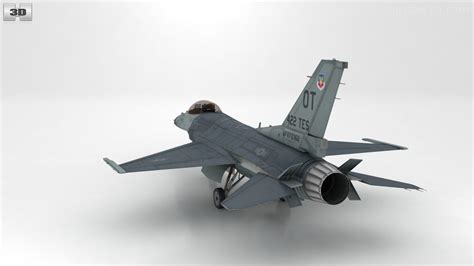 360 View Of General Dynamics F 16c Block 52 3d Model 3dmodels Store