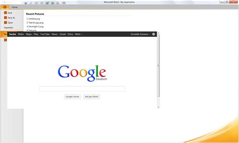 Radribbonview Backstage Webbrowser In Ui For Wpf Ribbonview And Ribbonwindow Telerik Forums