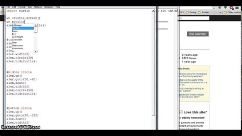 Python Idle Autocomplete Help Youtube