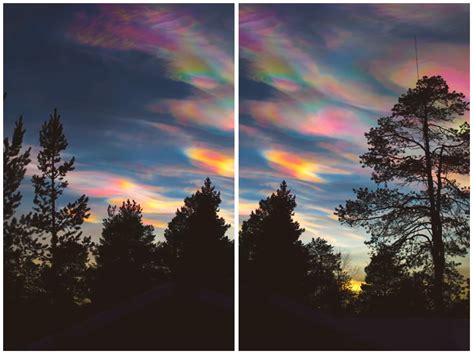 Weird Rainbow Clouds Appear In Sky Newsweek