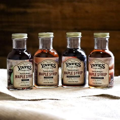 Infused Maple Syrups Yates Cider Mill