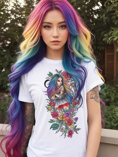 Premium Ai Image Beautiful Artificial Girl Illustration