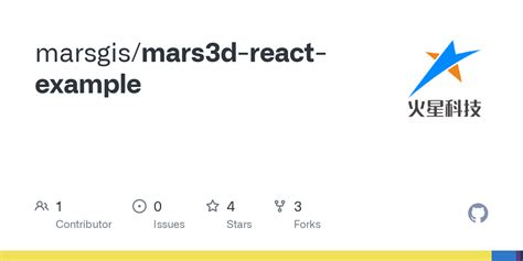 Github Marsgis Mars D React Example