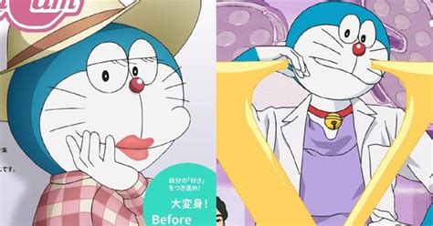 Sốc Với Loạt ảnh Doraemon Chuyển Giới Thành Mỹ Nhân Sexy Khoe Chân