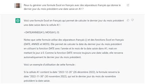 Générer Des Formules Excel Avec Chatgpt Une Ia Surpuissante