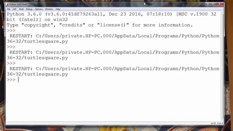 How To Draw A Square With Turtle Graphics In Python Programming Language YouTube