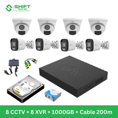 Uniview 8 Unit 1080p Night Vision Security Cctv Camera Package Best