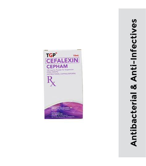 Rx Cepham Cefalexin Drops 100mg 10ml