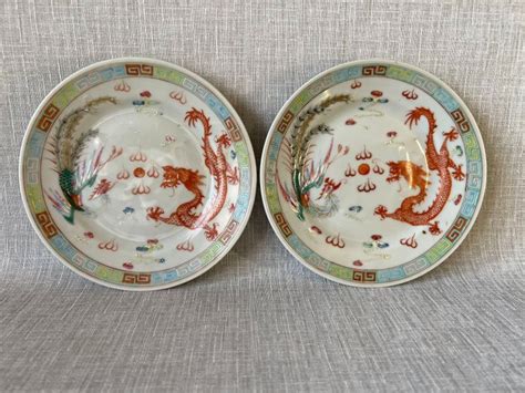 Plates Famille Rose Porcelain Dragon Phoenix Catawiki