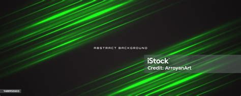 3d 녹색 검정 테크노 추상적인 배경 겹침 레이어는 어두운 공간에 조명 모션 효과 장식 개념이 있다 배너 전단지 카드 또는 브로셔 표지를 위한 현대적인 그래픽 디자인 요소