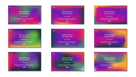 Set Of Sign Up And Sign In Forms Colorful Gradient Gradient Uiux