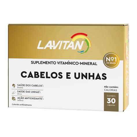 Multivitaminico Lavitan Para Cabelos E Unhas 30 Comprimidos Faz A Boa