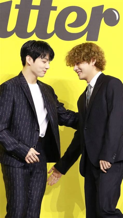 Download Jk And V Bts Butter Conference Wallpaper