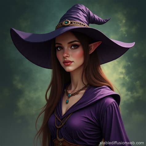 Fantasy Portrait of a Mage Elf | Stable Diffusion Online