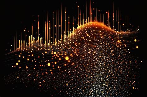Big Data Abstract Background Abstract Digital Background With Glowing Sparkling Particles