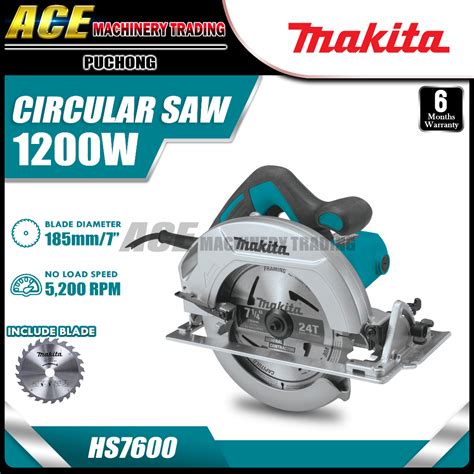 MAKITA HS7600 185MM (7-1/4″) – CIRCULAR SAW Makita Circular Saw ...