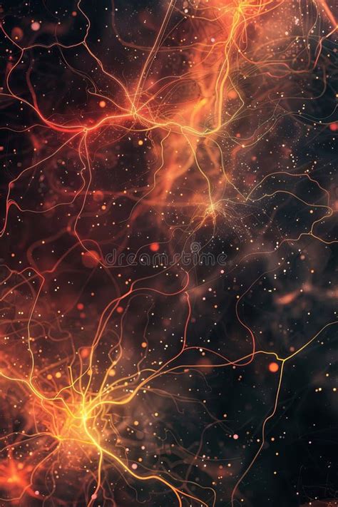 Abstract Representation Of Neural Connections And Brain Activity