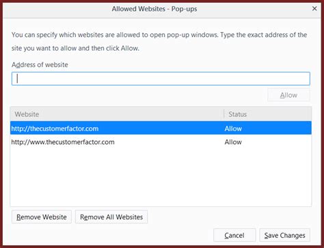 Firefox Set Up The Customer Factor