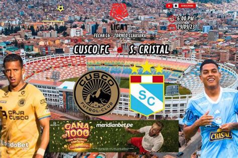 Cusco FC vs Sporting Cristal EN VIVO Pronóstico cuándo juega cuotas