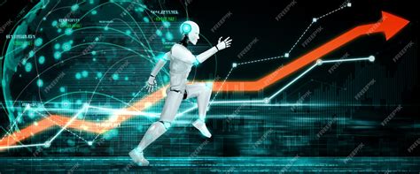 Premium Photo Business Growth Concept By Using Ai Robot And Machine Learning Technology