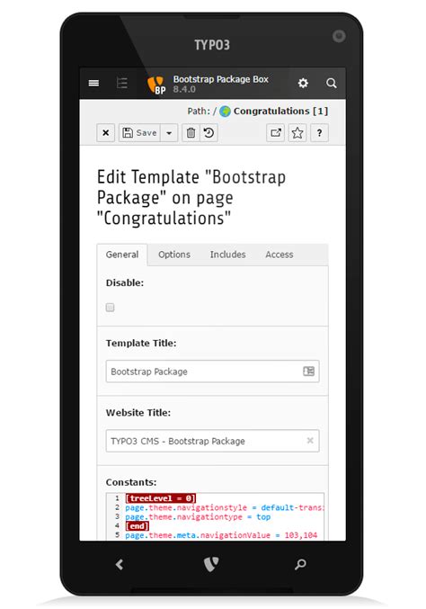 Congratulations Typo Cms Introduction Package