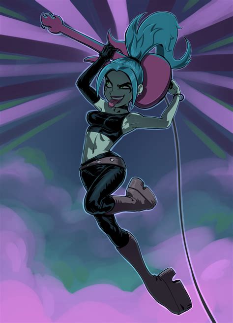 Pears Ember Mclain Danny Phantom Highres 1girl Belt Blue Hair