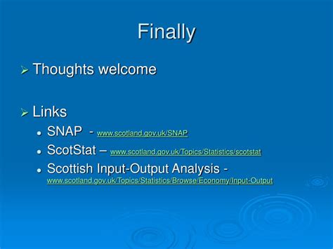 Ppt The Use Of The Scottish Input Output Framework For Policy