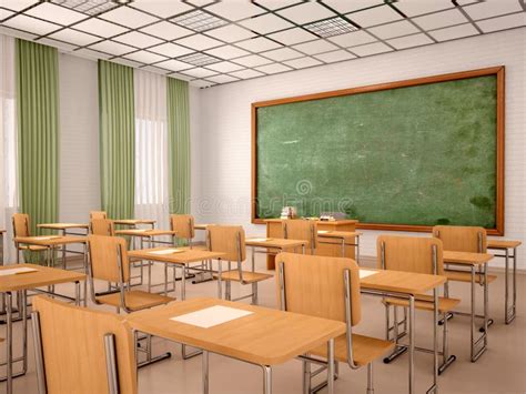 Empty Classroom Stock Illustrations 9958 Empty Classroom Stock