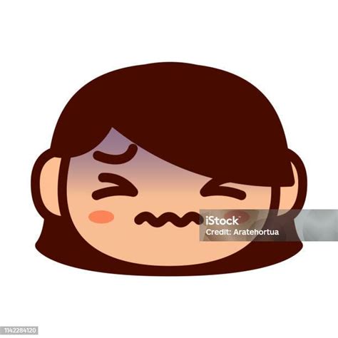 卡通可愛的表情符號字元與頭痛向量圖形及更多人的頭部圖片 人的頭部 人體部分 卡哇伊 Istock
