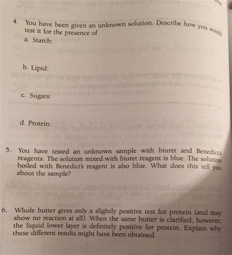 Solved You Have Been Given An Unknown Solution Describe How